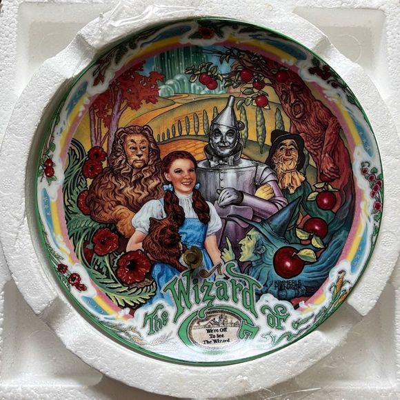 bradex | Dining | Wizardof Oz Dorothy Musical Plate Were Off To See The ...